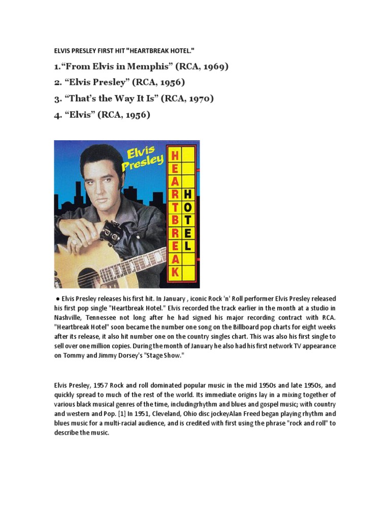 Elvis Presley First Hit | PDF
