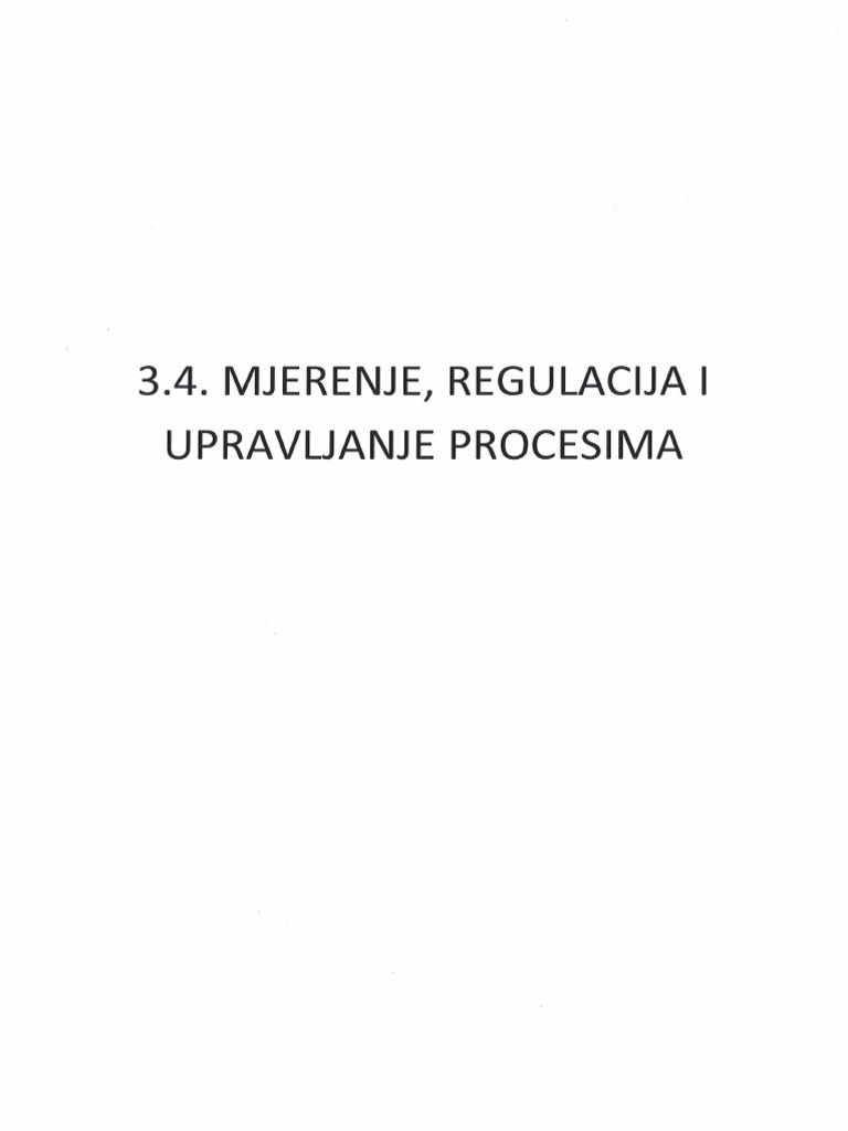 Skripta Mjerenje I Regulacija PDF | PDF
