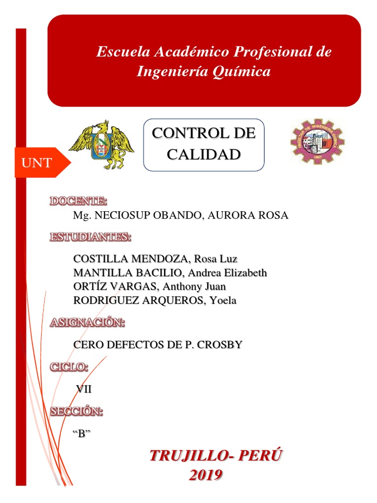 Cero Defectos | PDF | Calidad (comercial) | Planificación