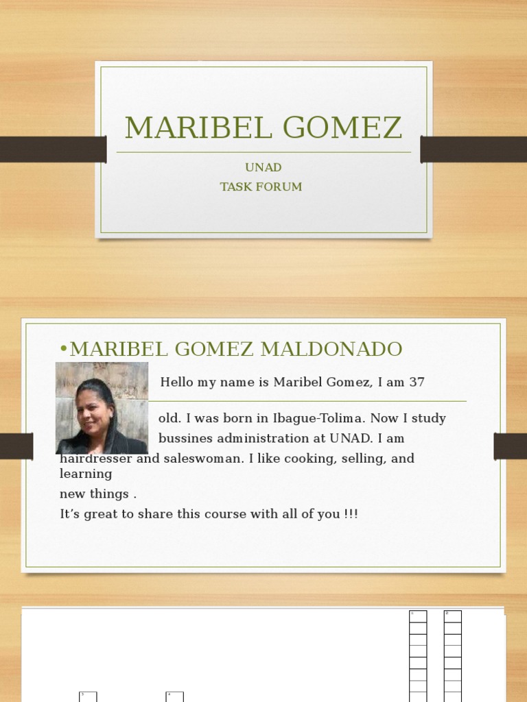 Maribel Gomez: Unad Task Forum | PDF | Self-Improvement