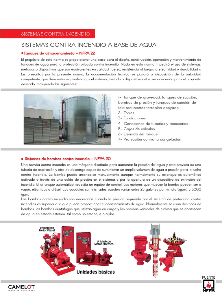 NFPA 22.pdf | Bomba | Tanques