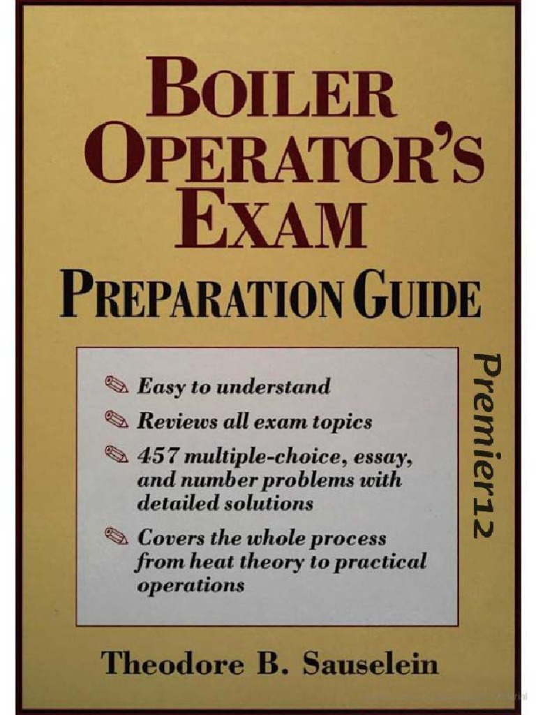 Boiler Operator Exam Guide | PDF | Heat Transfer | Boiler