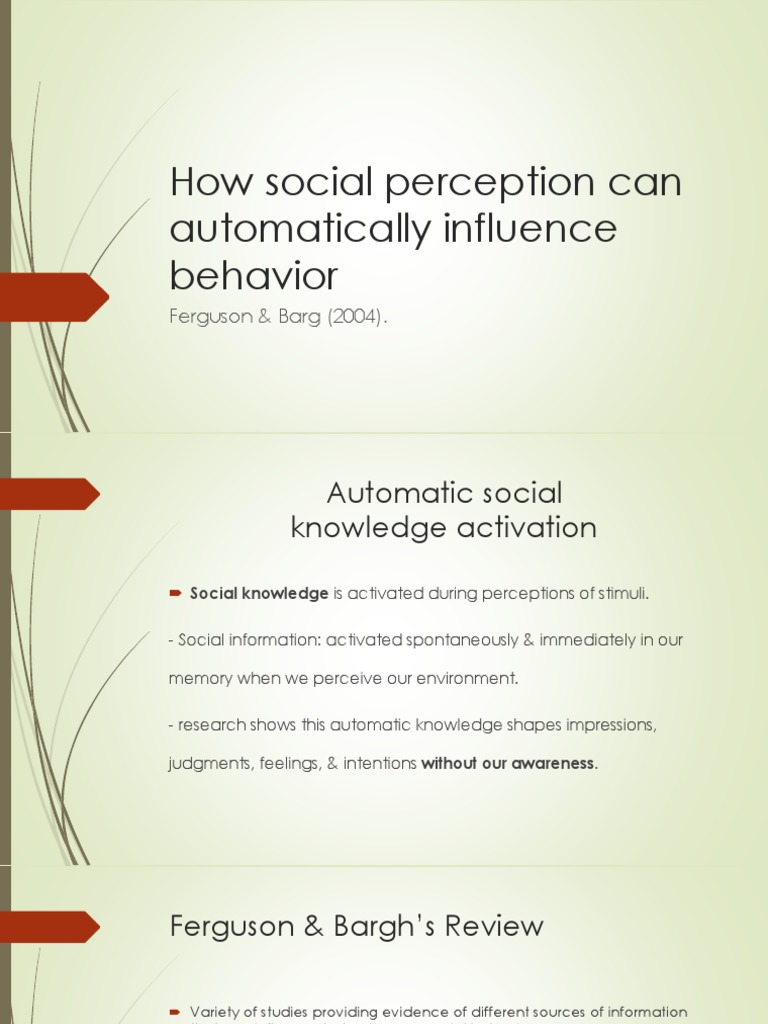 PSYS 511 - Social Perception Presentation - Ivonne Palma | PDF ...