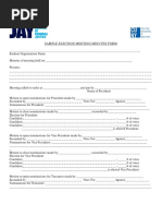 PTA Officer Election Script Sample | PDF | Elections | Government