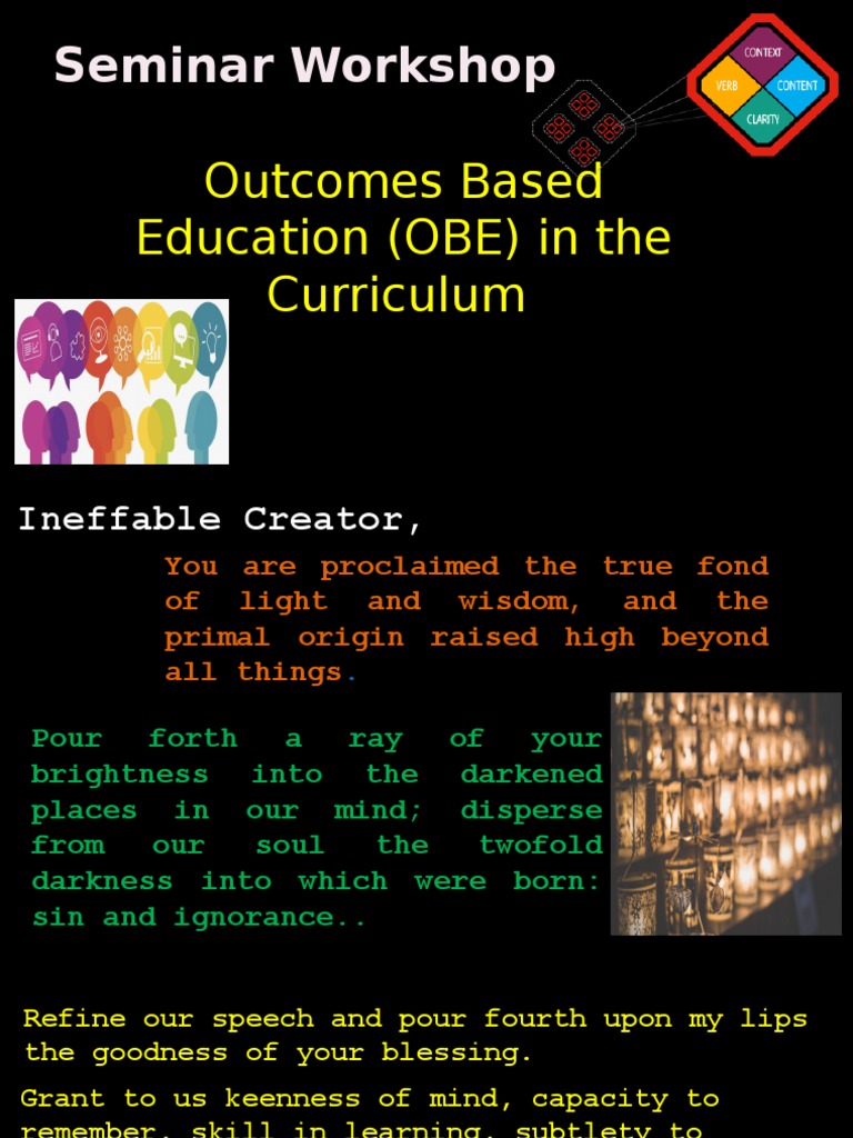 OBE Workshop | PDF | Learning | Critical Thinking