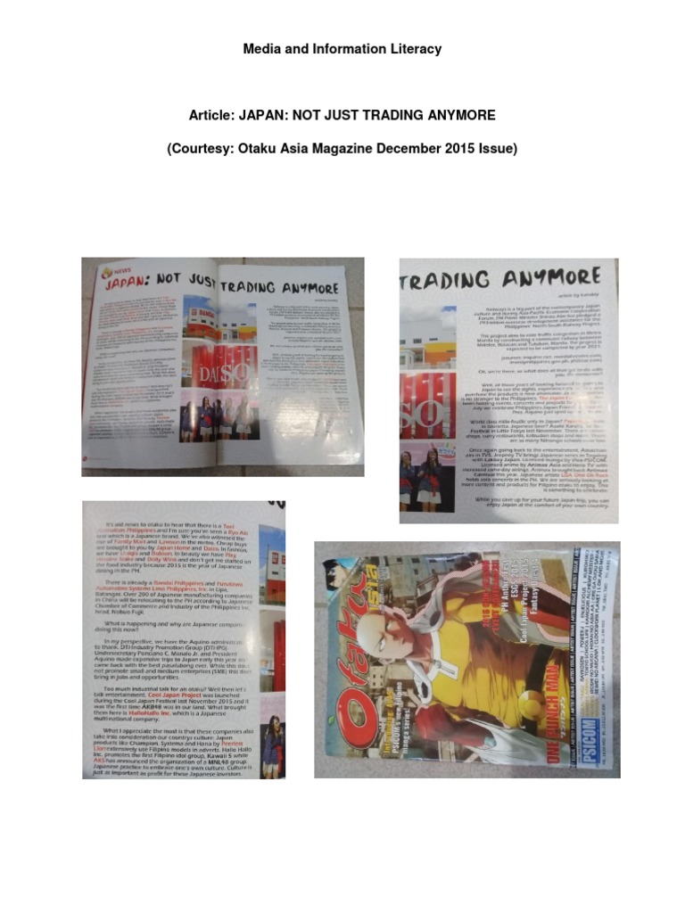 Assignment in MIL | PDF | Japan | Philippines