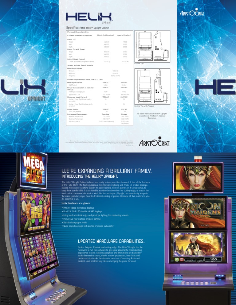 Specifications: Helix Upright Cabinet | PDF | Alternating Current ...