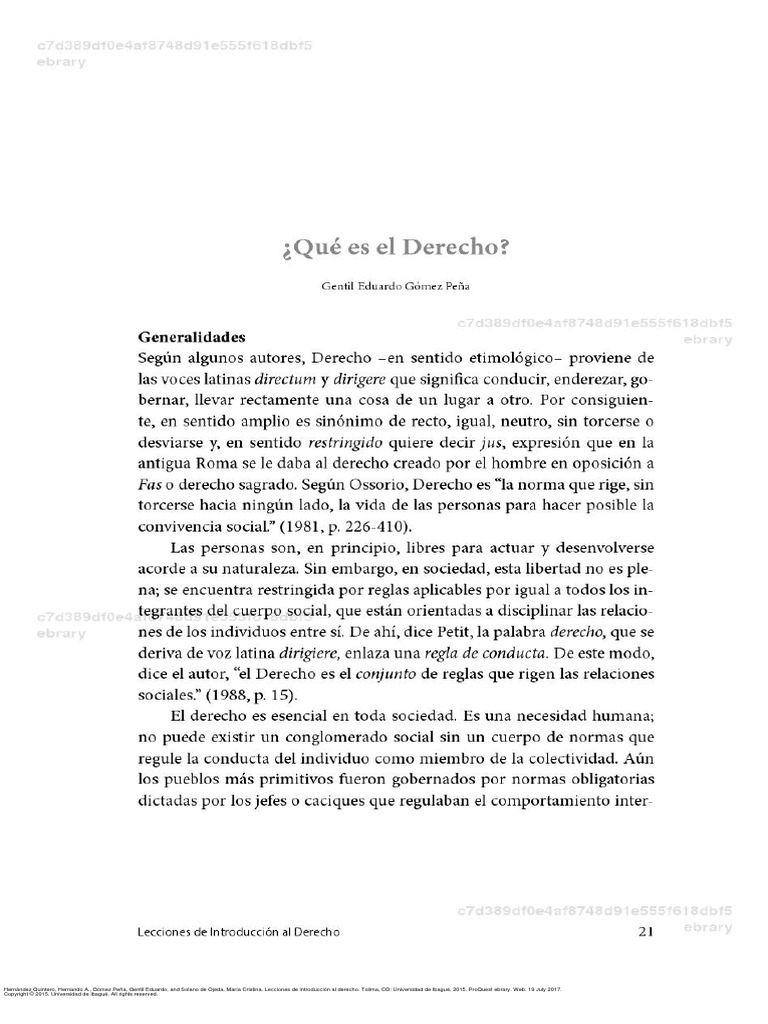 Qué Es El Derecho-Gentil Gomez | PDF | Ley de libertad de expresión ...