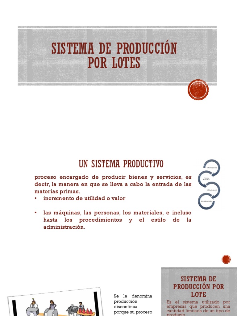 Sistema de Producción Por Lotes | PDF | Color | Inventario