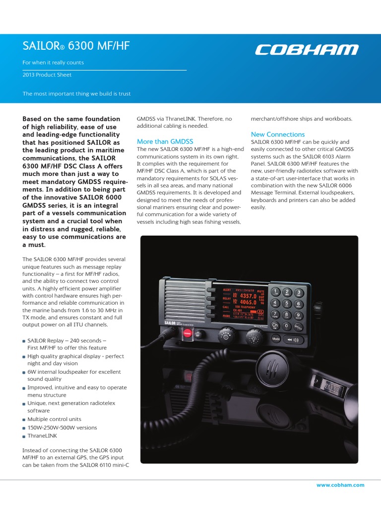 Sailor MF HF | PDF | High Frequency | Antenna (Radio)