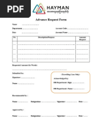 Imprest Requisition Form | PDF