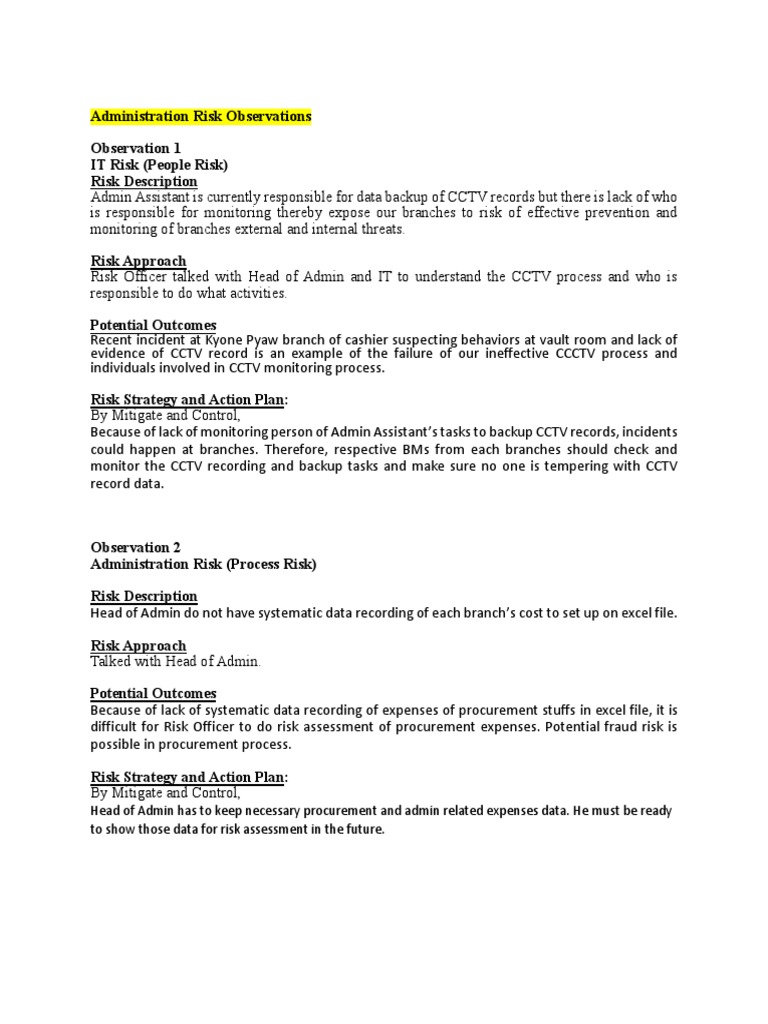BOD Prep Sheet | PDF | Risk Assessment | Risk