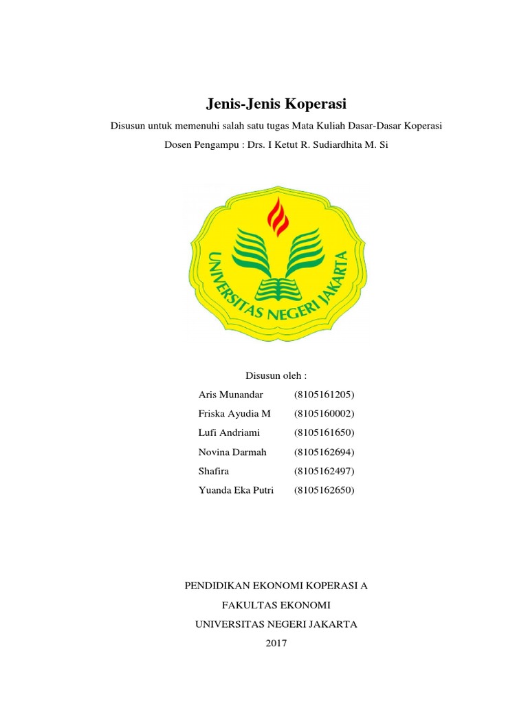 Jenis Jenis Koperasi | PDF