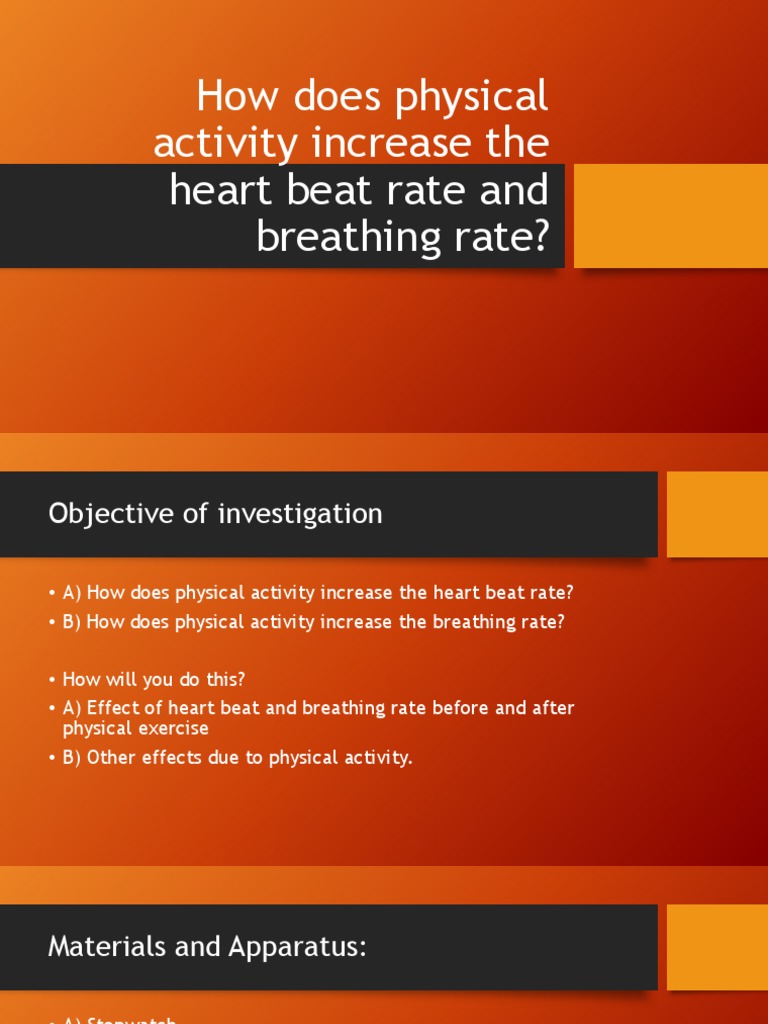 How Does Physical Activity Increase The Heart Beat | PDF | Clinical ...