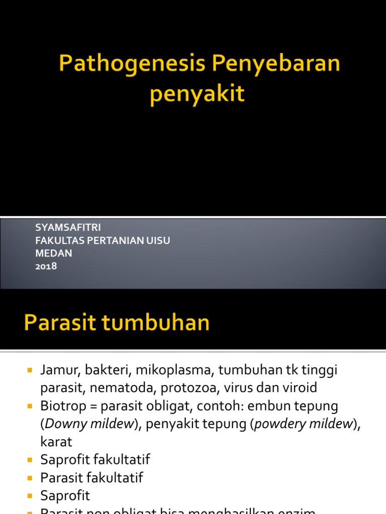 Patogenesis dan Penyebaran Patogen Tanaman | PDF
