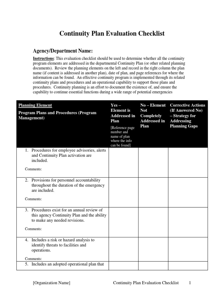 Disaster Recovery Plan Template 52 | Download Free PDF | Emergency ...
