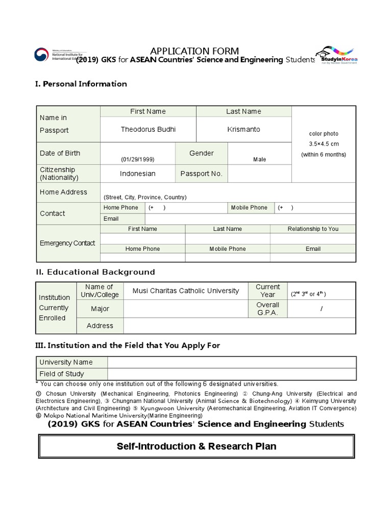 2019 GKS For ASEAN Countries' SCIENCE and ENGINEERING Students ...
