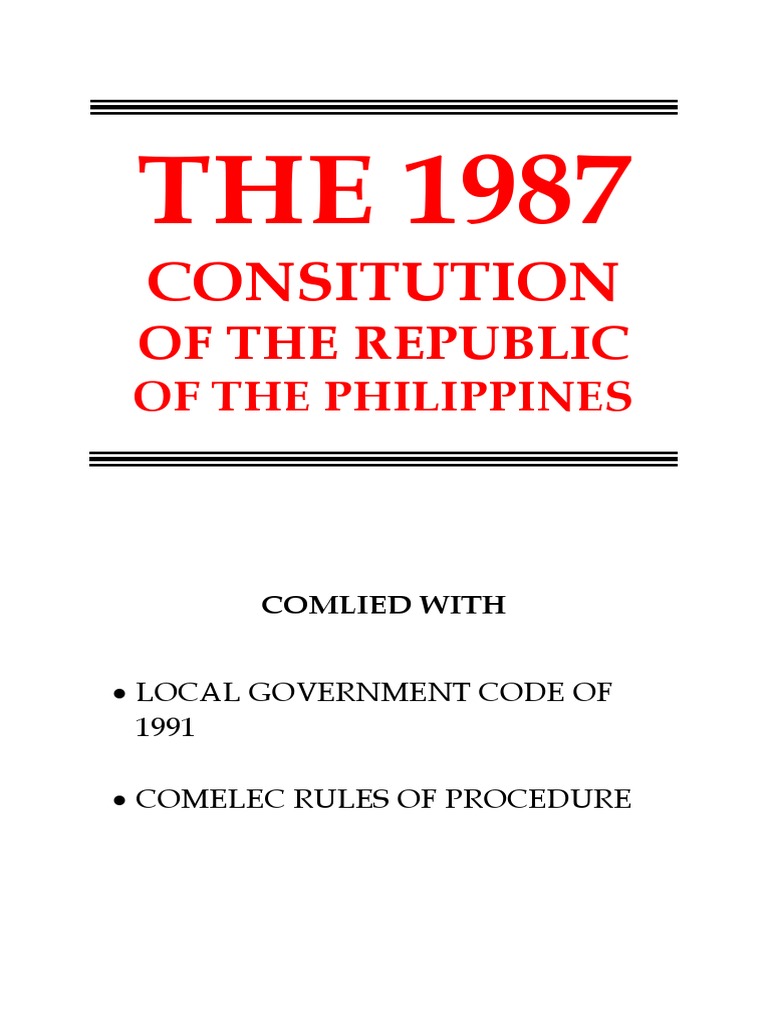 Political Law Codal Outline | PDF