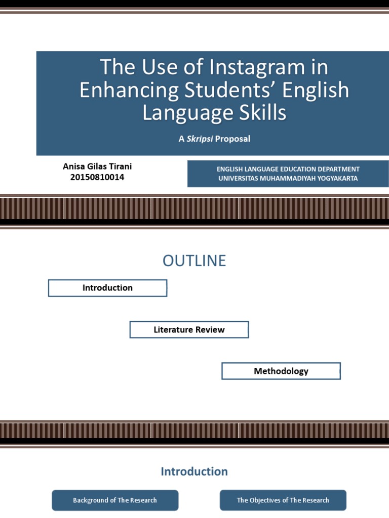 Instagram's Role in Enhancing English Skills | PDF | Social Media ...