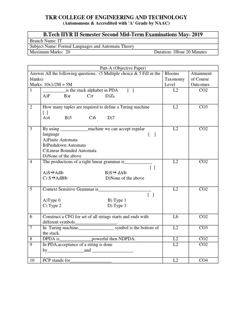 TKR College of Engineering and Technology: (Autonomous & Accredited ...