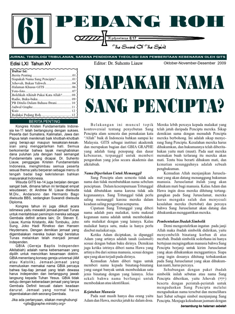 Pedang Roh Edisi 61 PDF | PDF