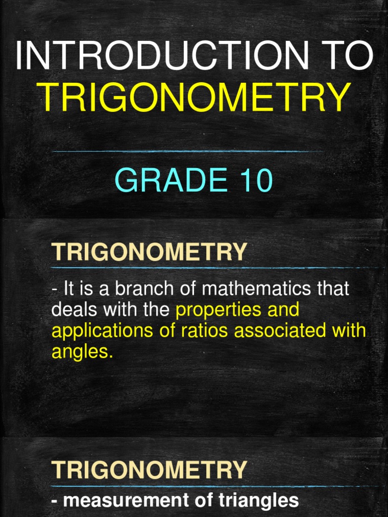 01 Introduction and History PDF | PDF | Trigonometry | Trigonometric ...
