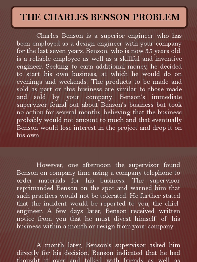 Sample (Charles Benson) | PDF | Social Institutions | Social Science