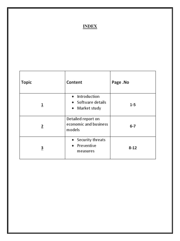 Index: Topic Content Page .No | PDF | Telecommunications | Financial ...