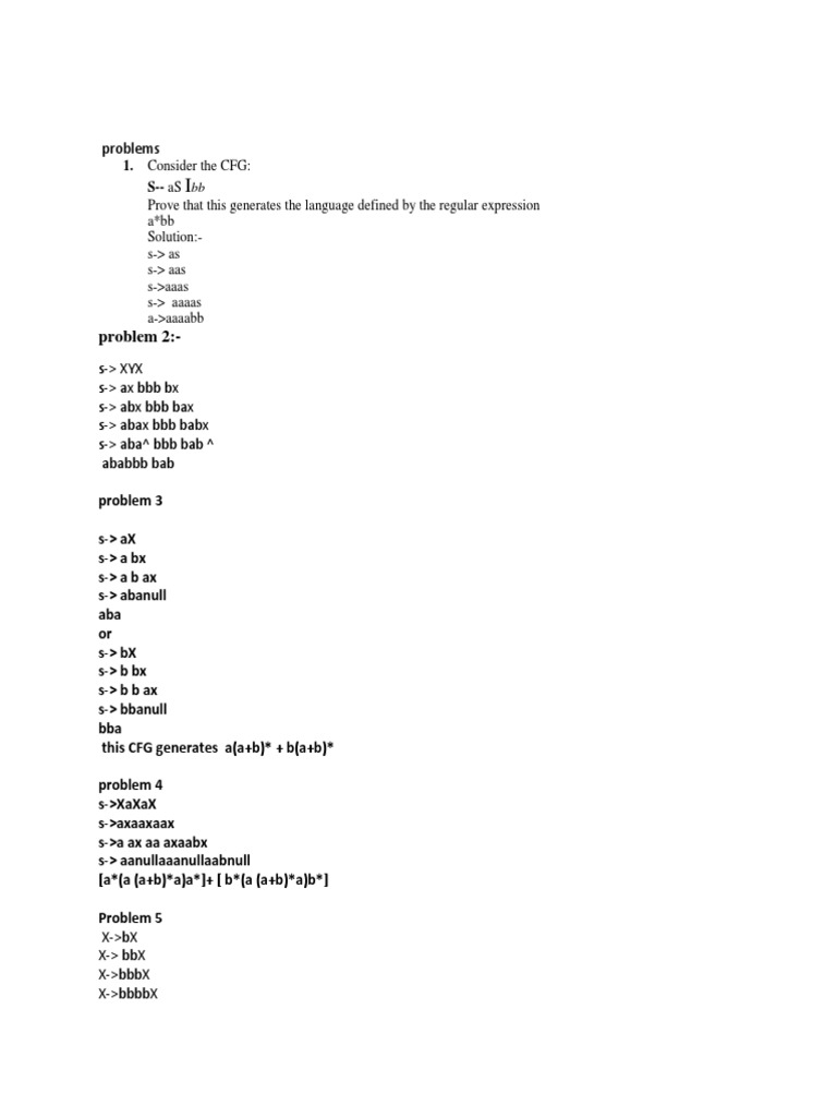 Context Free Grammar | PDF | Theoretical Computer Science | Areas Of ...