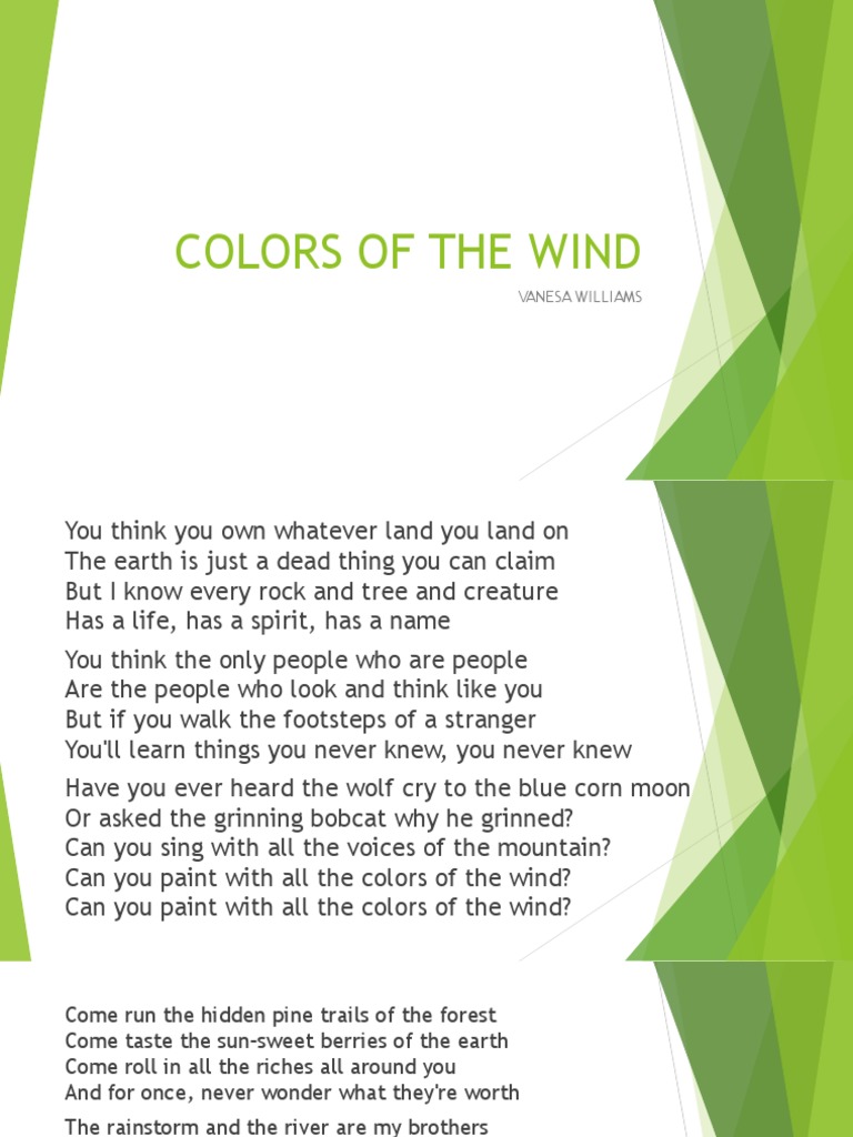 Colors of The Wind | PDF