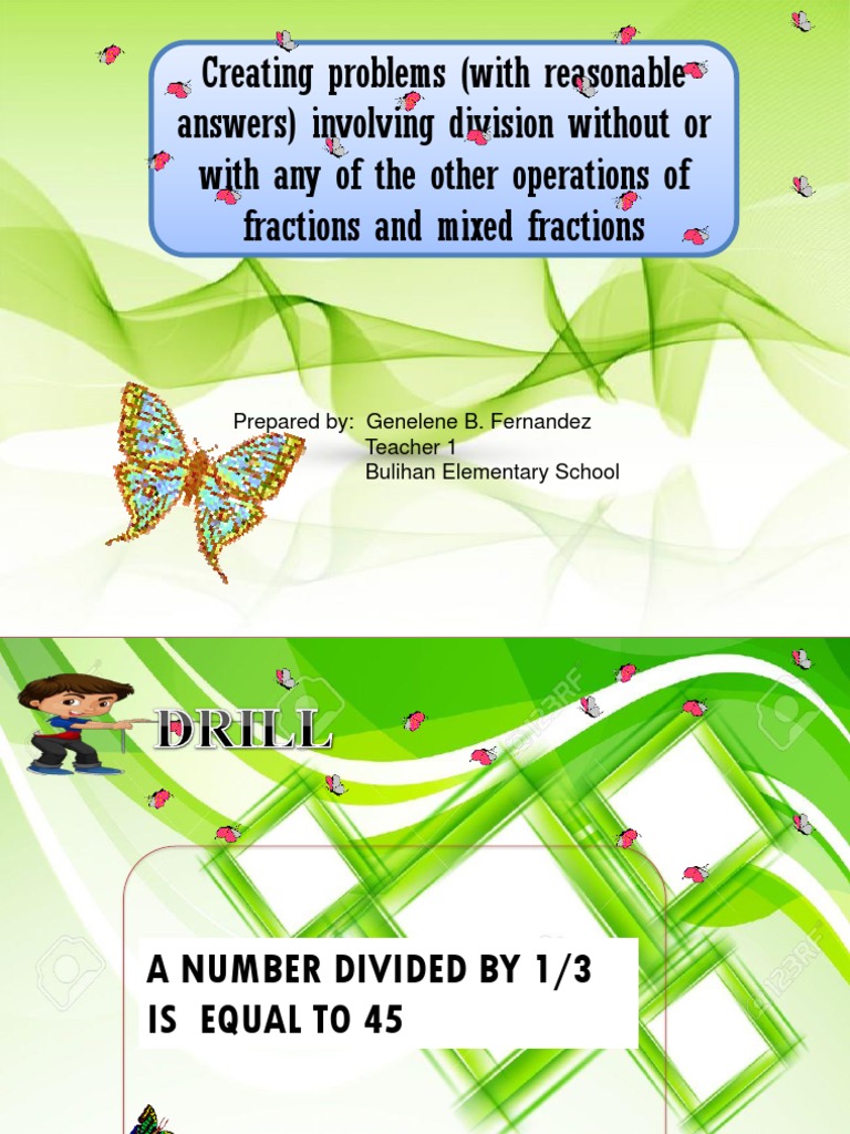 Division Word Problems with Fractions | PDF | Teaching Mathematics ...