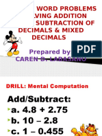 Dlp-Math 5 - Adds and Subrtracts Fractions and Mixed Fractions | PDF