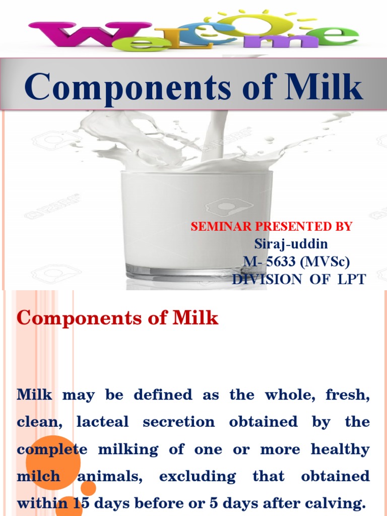 Chemical Composition of Milk | PDF | Milk | Magnesium