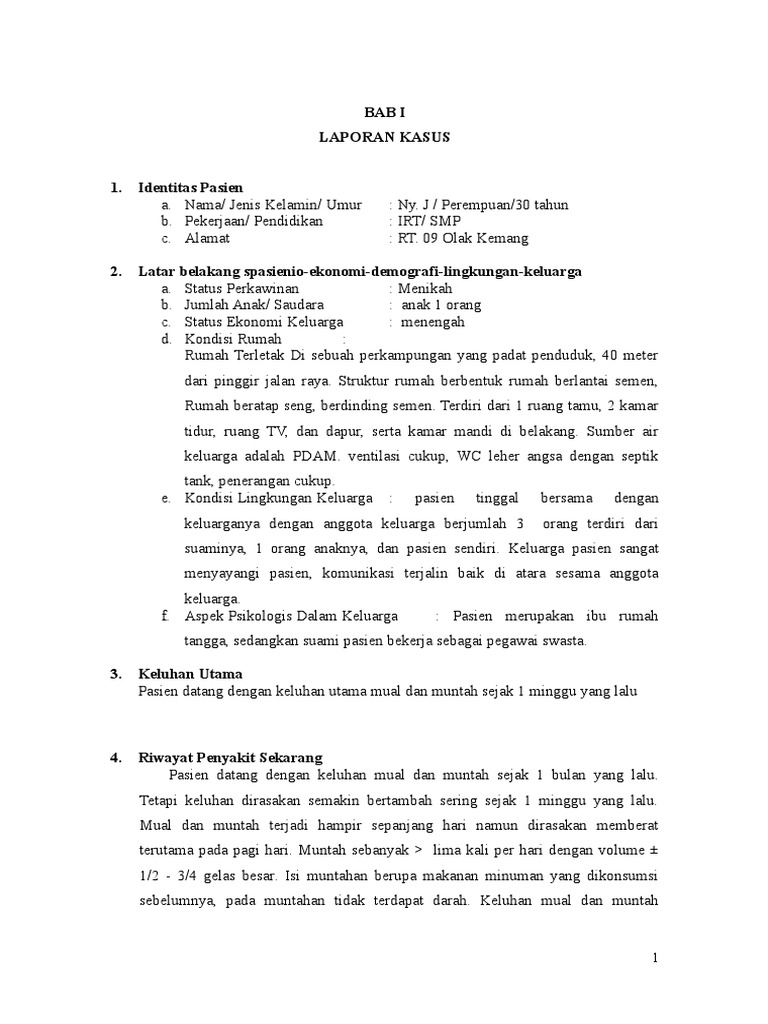 Laporan Kasus HEG Hiperemesis Gravidarum | PDF