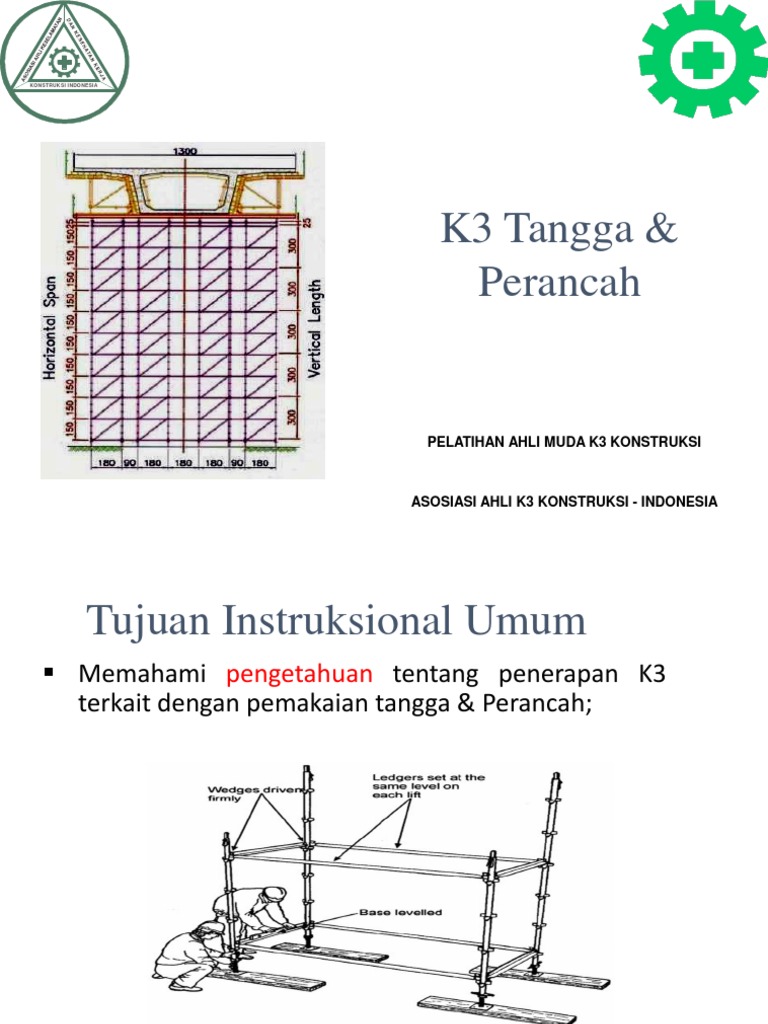 10 Handout K3 Pemakaian Tangga Perancah PDF | PDF