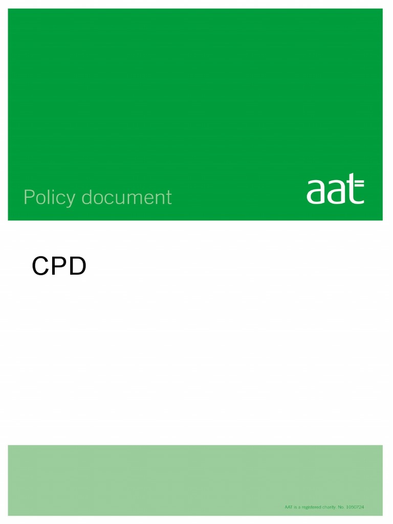 AAT CPD Policy | PDF | Government | Business