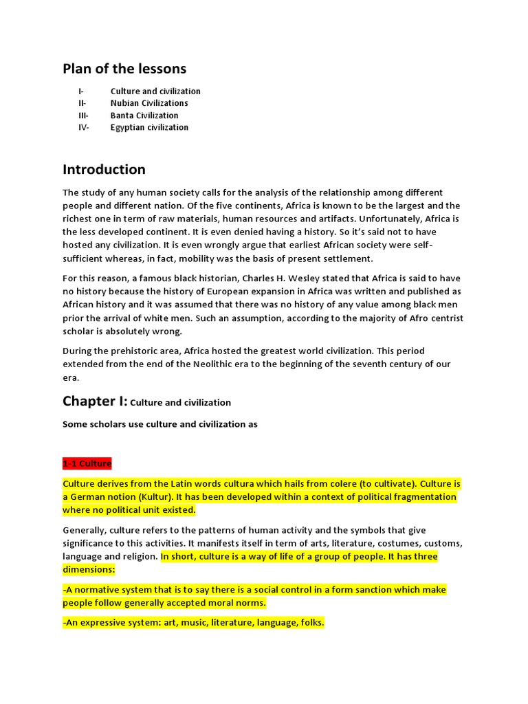 African Civilizations Overview | PDF | Civilization | System