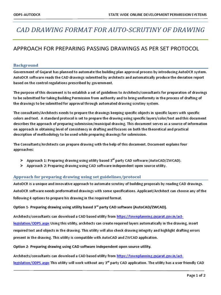ODPS Drawing Protocol Approach V2 | Download Free PDF | Computer Aided ...