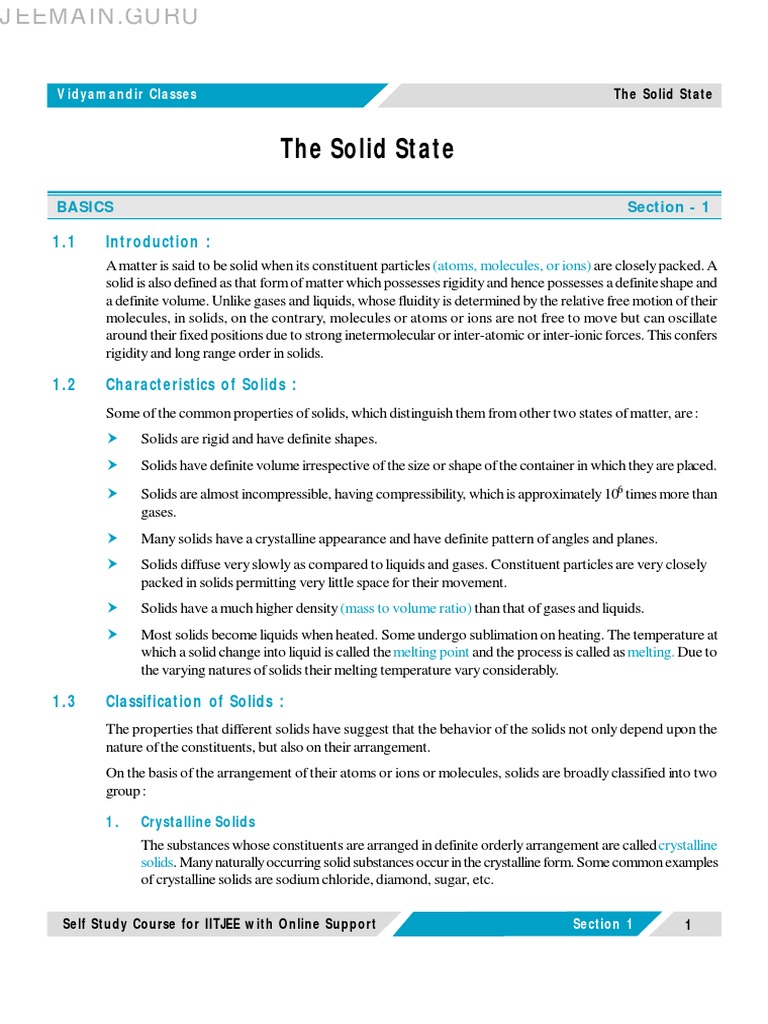 Solid State PDF | PDF | Crystal Structure | X Ray Crystallography