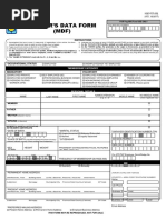 Pag-IBIG Member Data Form (MDF) | PDF
