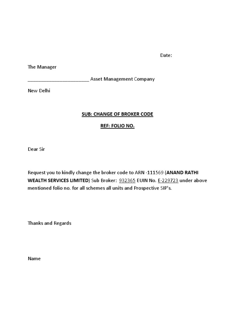 ARN Transfer Form | PDF | Finance & Money Management | Law