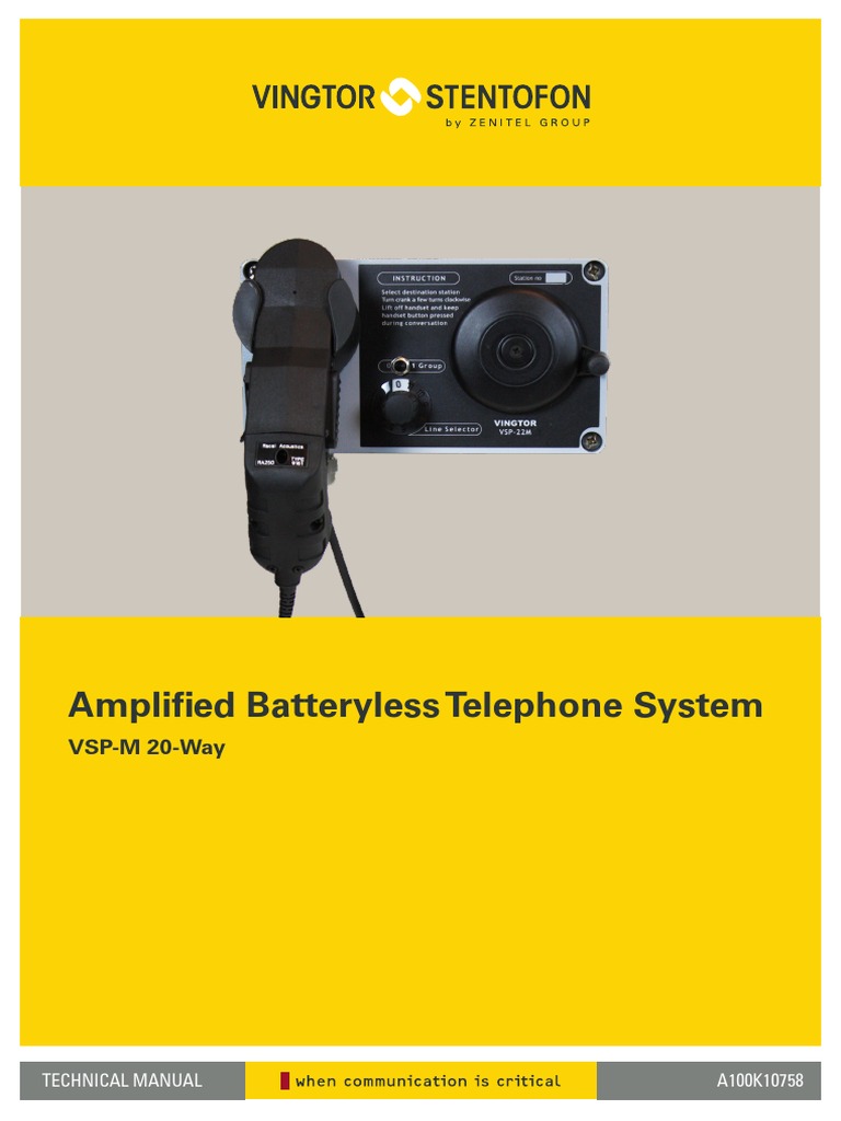 A100K10758 VSP-M Technical Manual | PDF | Amplifier | Microphone