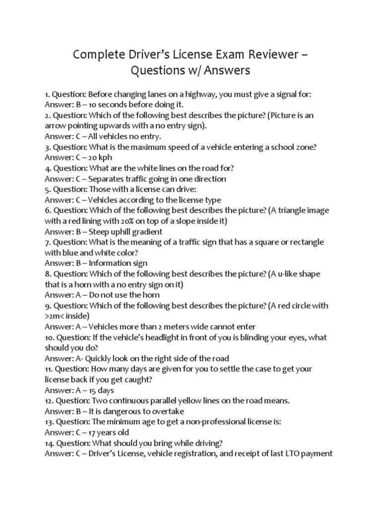 Tagalog Reviewer - Driver's License | PDF | Traffic | Traffic Light