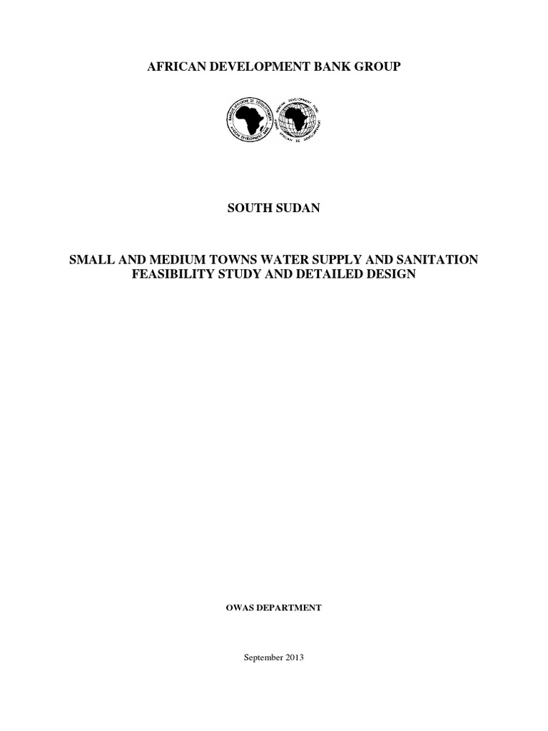 South Sudan Water Supply Study | PDF | Wash | International Development