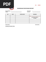 Material Receiving Report Form | PDF | Business