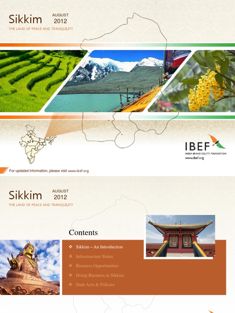 Sikkim 04092012 | PDF | Agriculture | Business