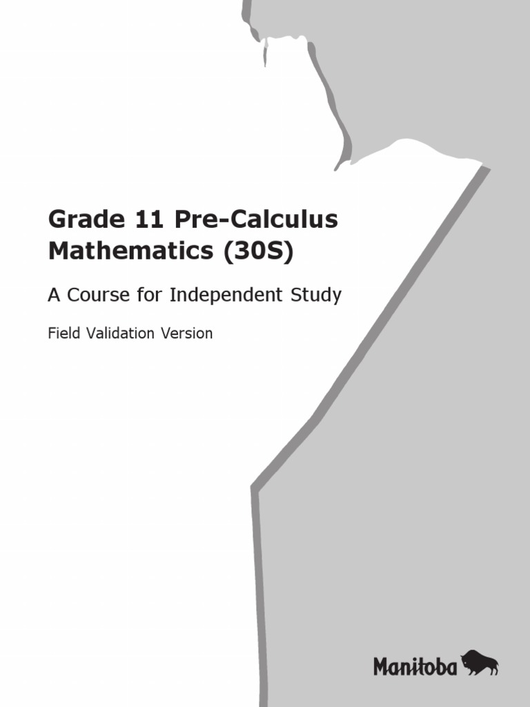 gr11 Pre-Calculus PDF | PDF | Quadratic Equation | Trigonometric Functions