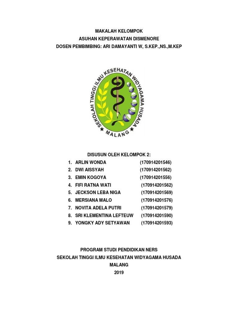 Asuhan Keperawatan Dismenore | PDF