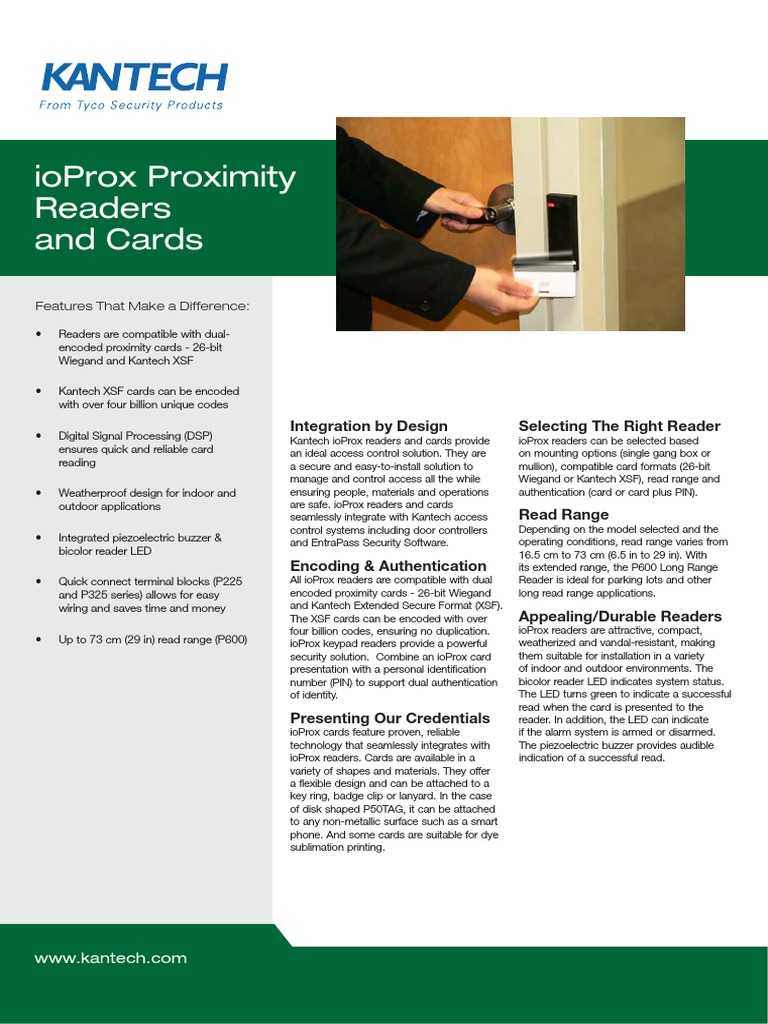 Ioprox Proximity Readers and Cards: Integration by Design Selecting The ...