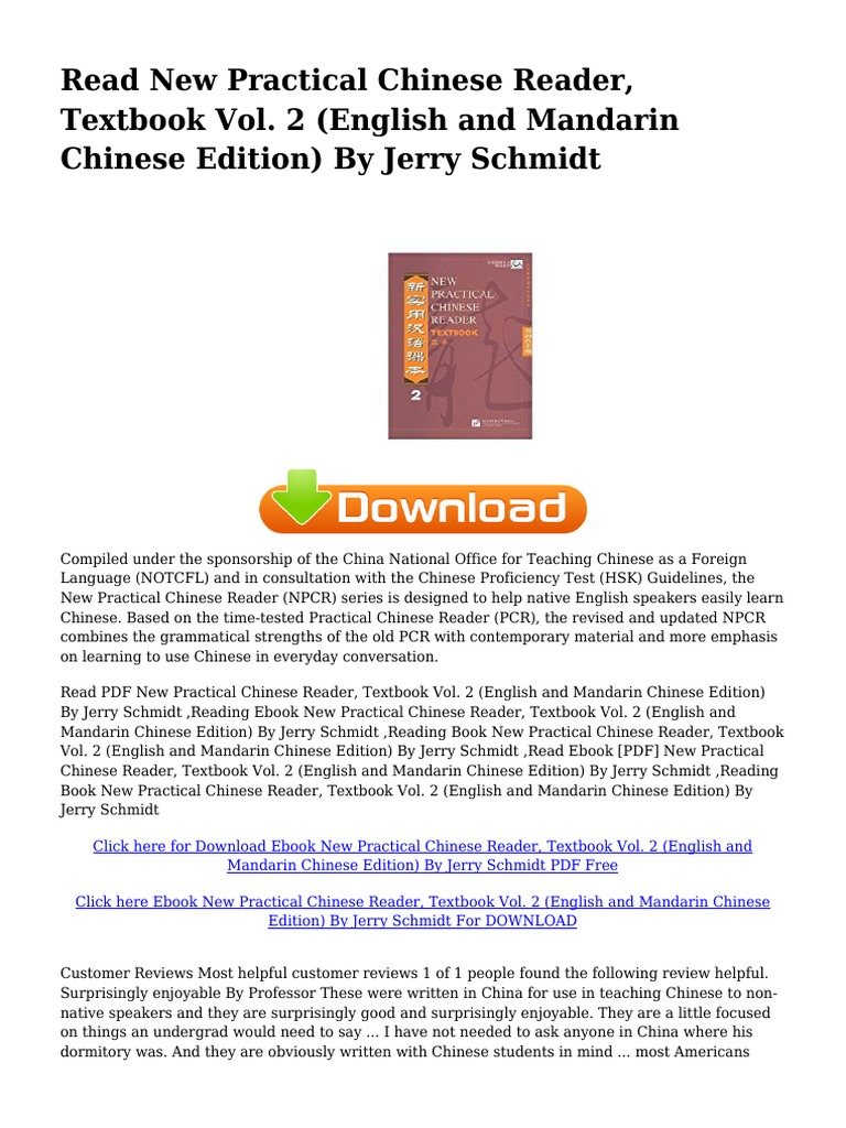 Read New Practical Chinese Reader, Textbook Vol. 2 (English and ...